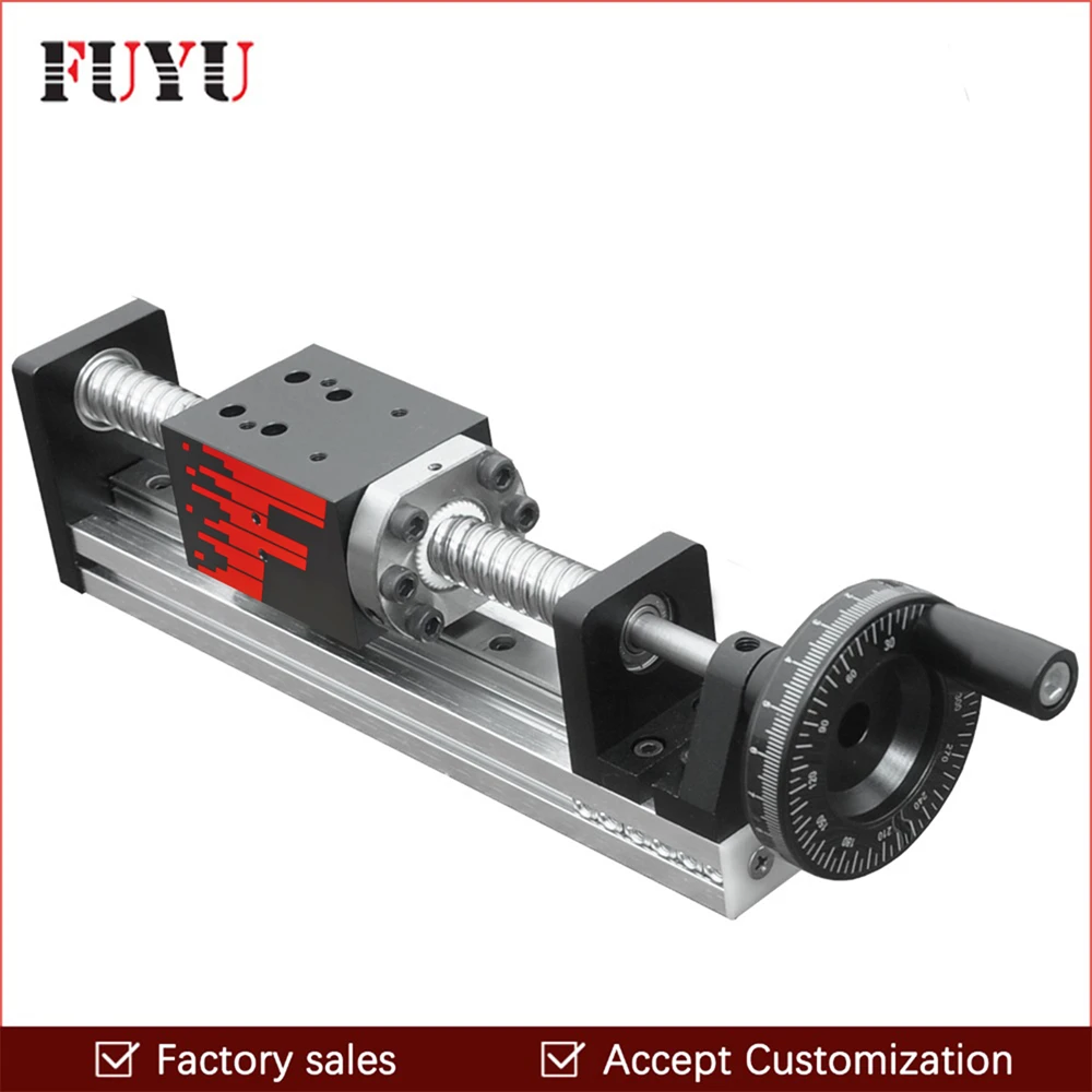 FLS40 Free Shipping CNC Manual Driven Ball Screw Linear Rail Guide ...