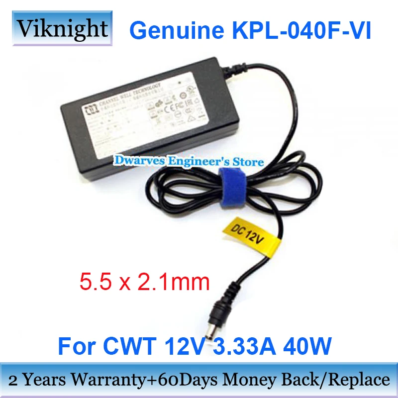 KPA-040F KPL-040F-VI 12V 3.33A 40W ISO AC ADAPTER Power Supply CWT Charger For Meos LED LCD TV