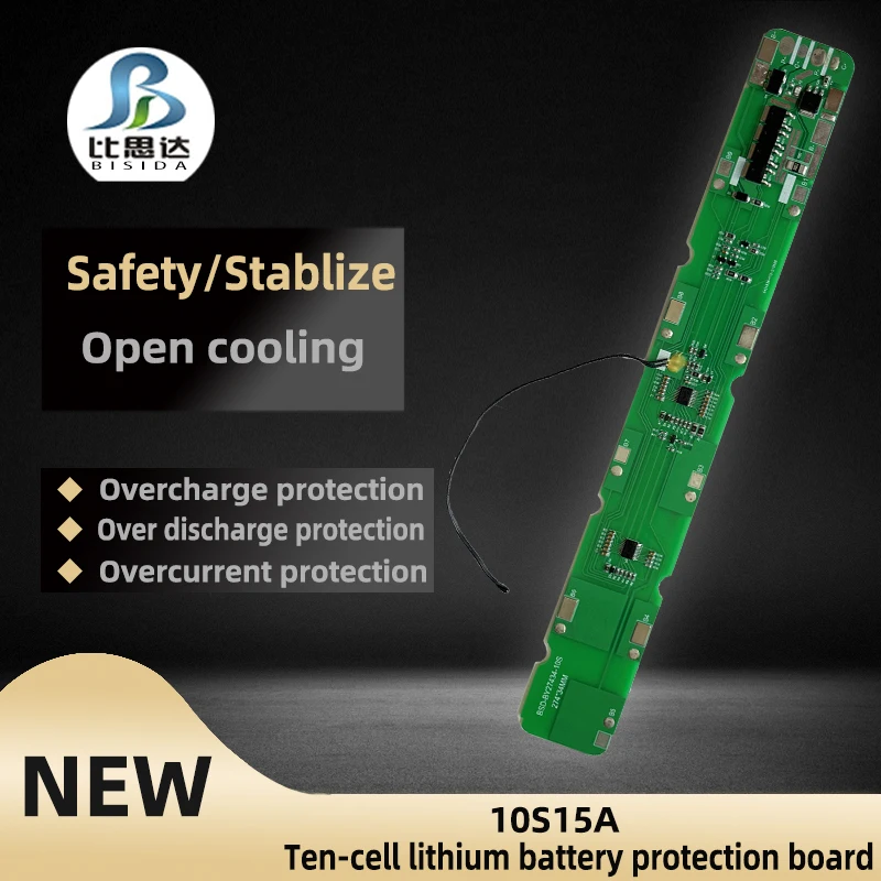 Bisida 10s 36v Bms 15a Lithium Battery Protection Board Different Port ...