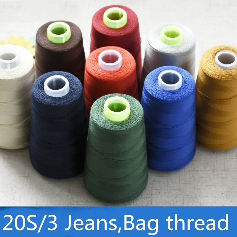 3-ply-203-thick-Polyester-thread-for-handmade-DIY-bags-Canvas-jeans ...