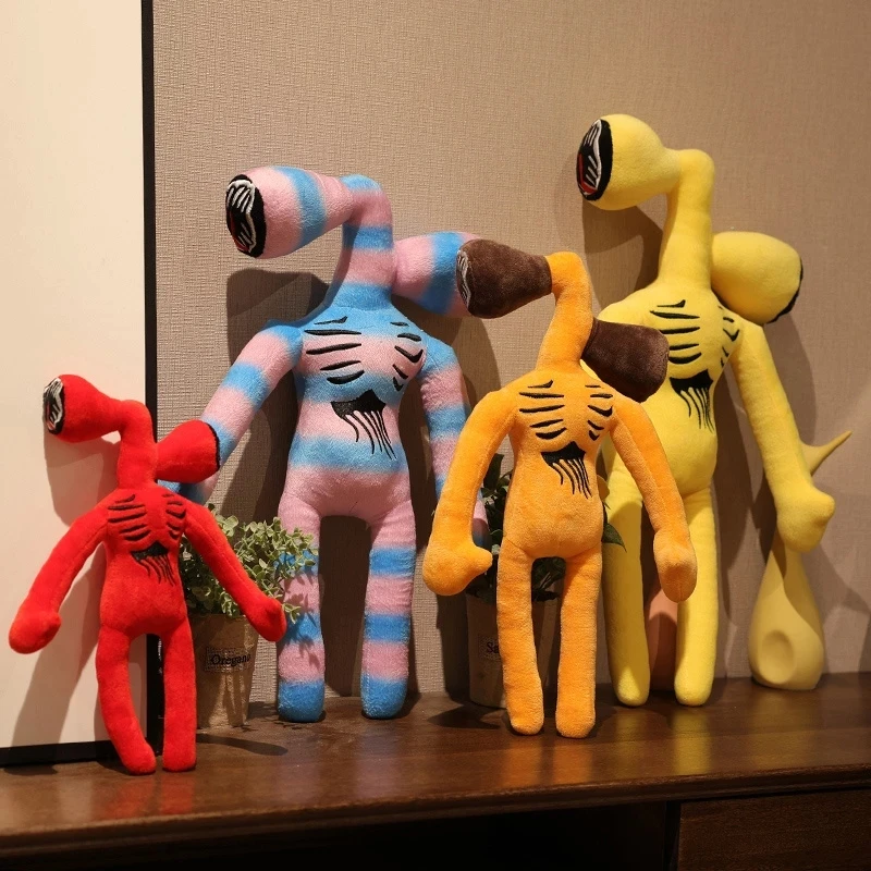 Soft Anime Siren Head Plush Doll Toys Scary Black White Red Sirenhead ...