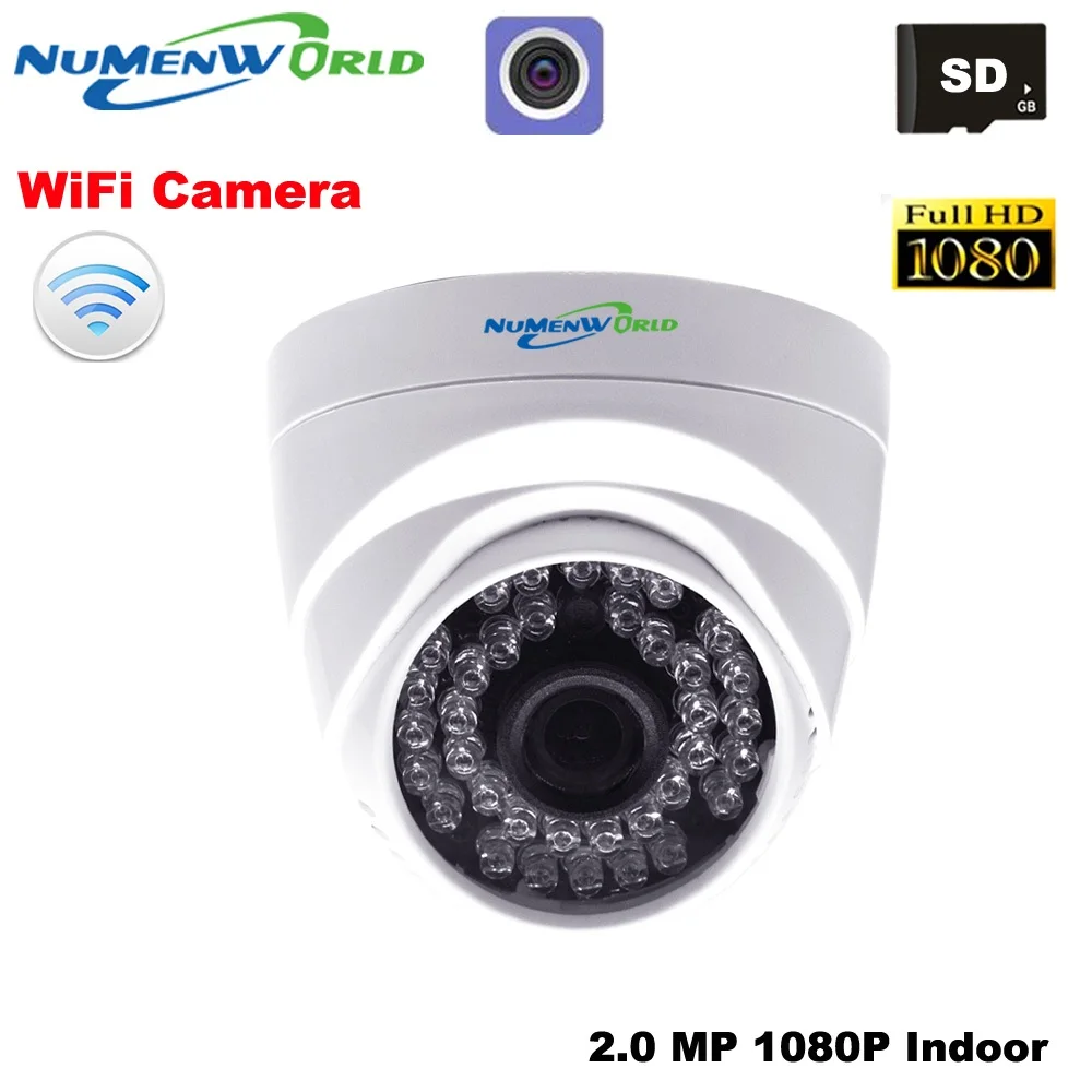 Hd 1080p Wifi Ip Dome Camera Wireless Security Cctv Webcam Ir Night ...