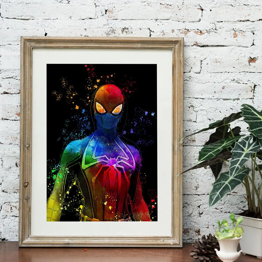 Spiderman Abstract Art