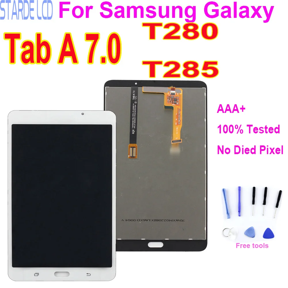Pantalla LCD de 7 "para Samsung Galaxy Tab A 7,0, SM T280 2016, WIFI, SM T285, 3G, Panel de ...