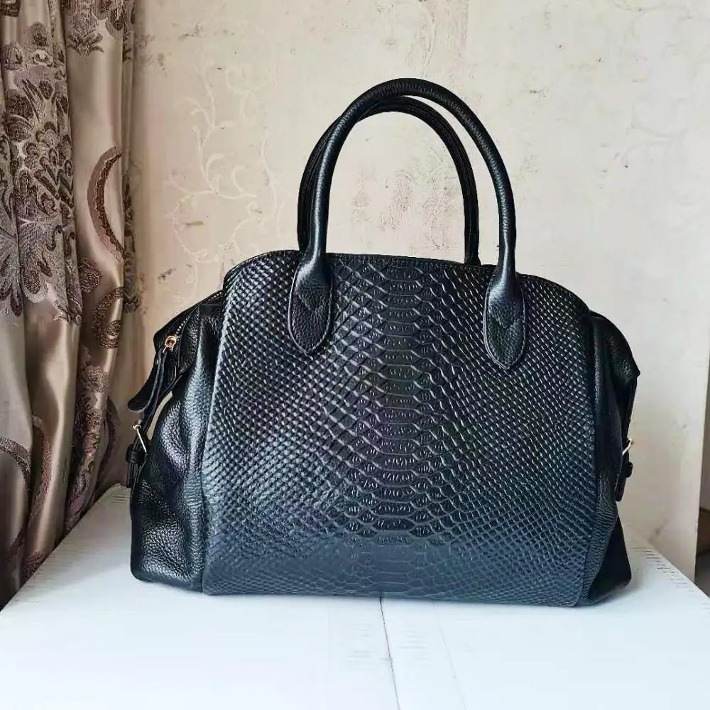 2020 Autumn Winter Brand PASTE Women Handbag European Style Genuine Cow ...