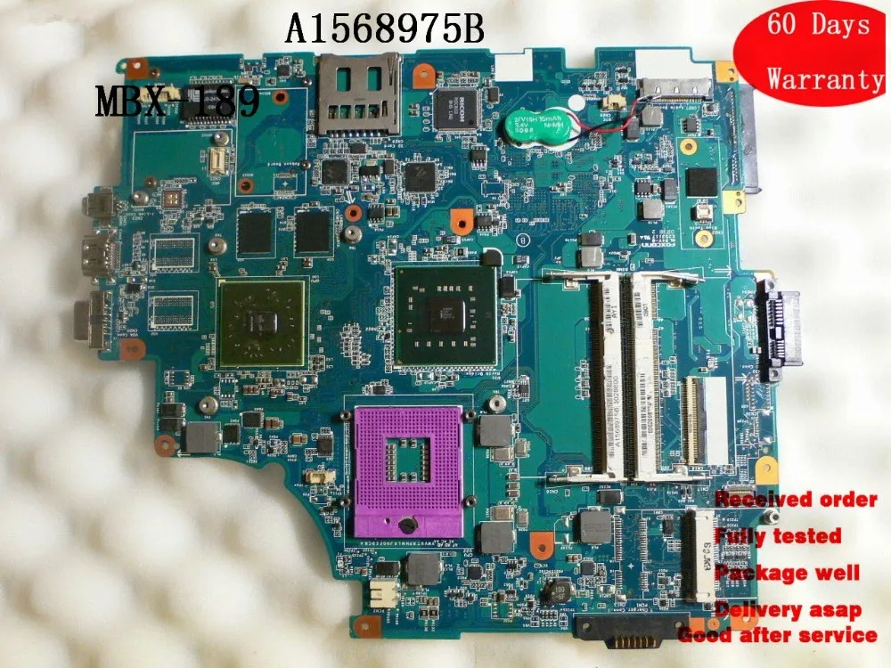 Laptop A1568975B A1568975C For Sony VAIO VGN FW Motherboard MBX 189 ...