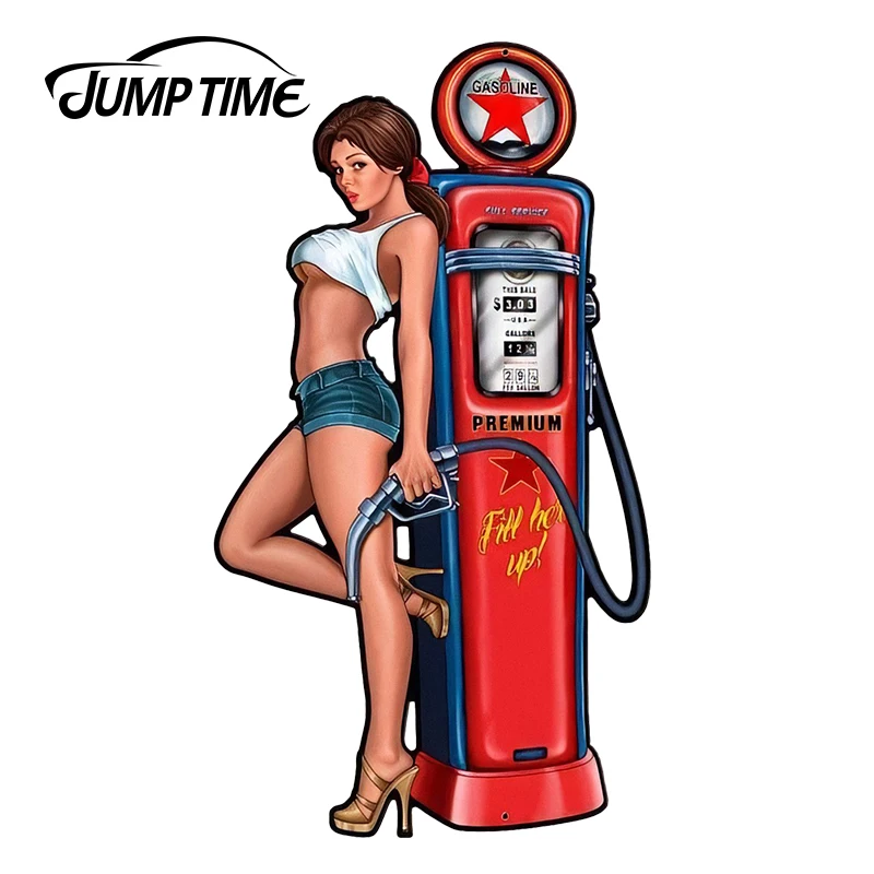 Jumptime 13cm X 7 2cm 3d Car Stickers Sexy Pin Up Girl Car Window Decal