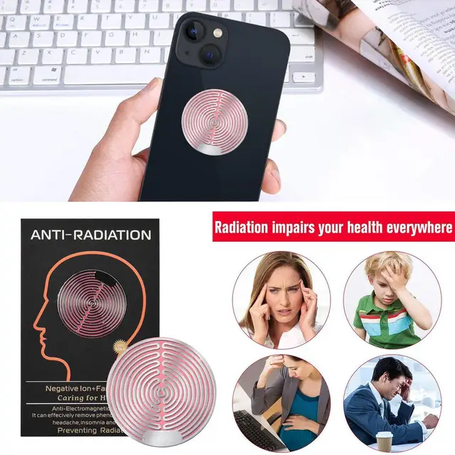 6Pcs Round Quantum Shield Sticker Anti Radiation Protection Mobile ...