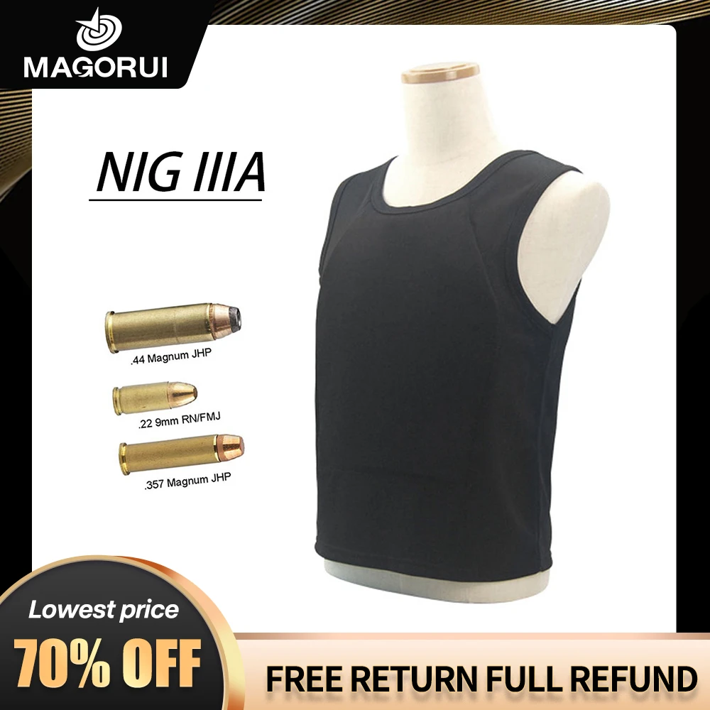 2021 Bulletproof Vest IIIA Level Ultra comfortable Concealed Anti ...