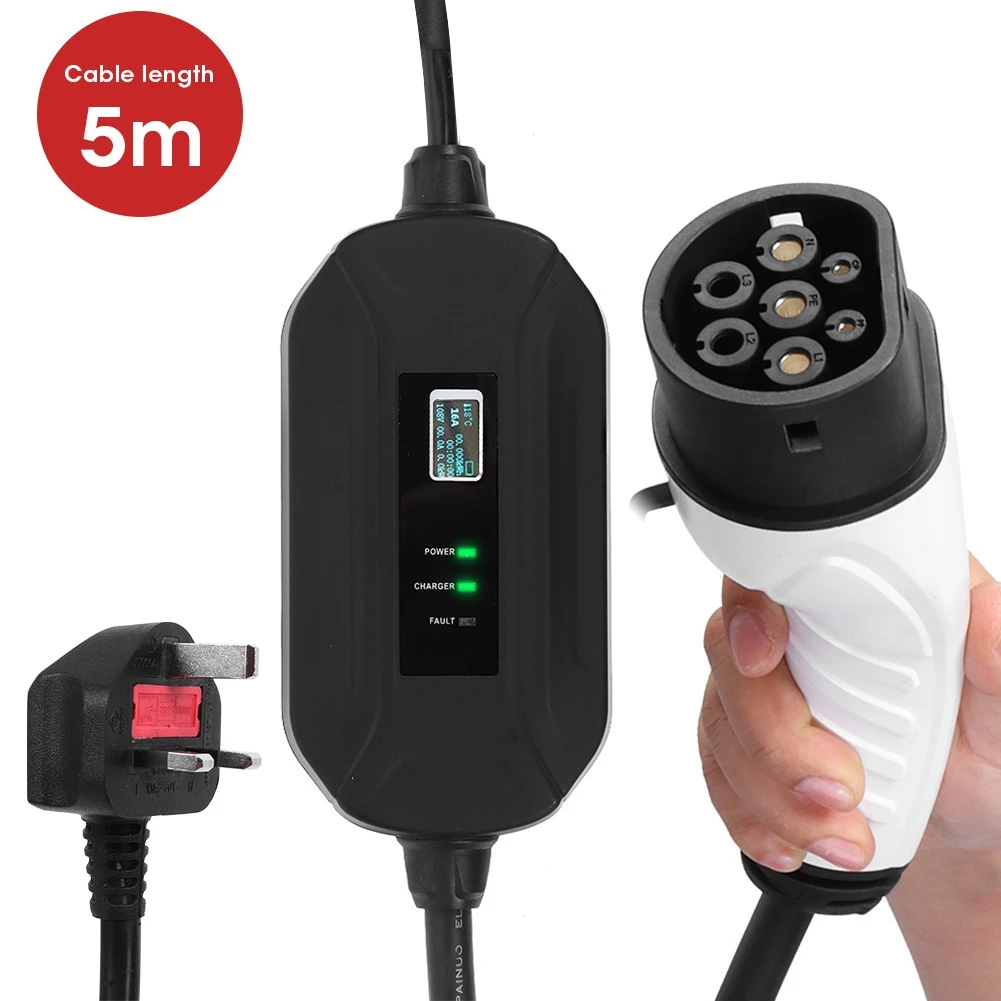 Car-Portable-5-Meters-16A-EVSE-Type-2-3-Pin-Plug-Cable-for-Electric-Car ...