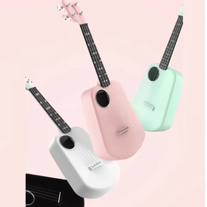 23 Inch Ukulele Populele 2 Led Smart Soprano Concert From Bluetooth Usb ...