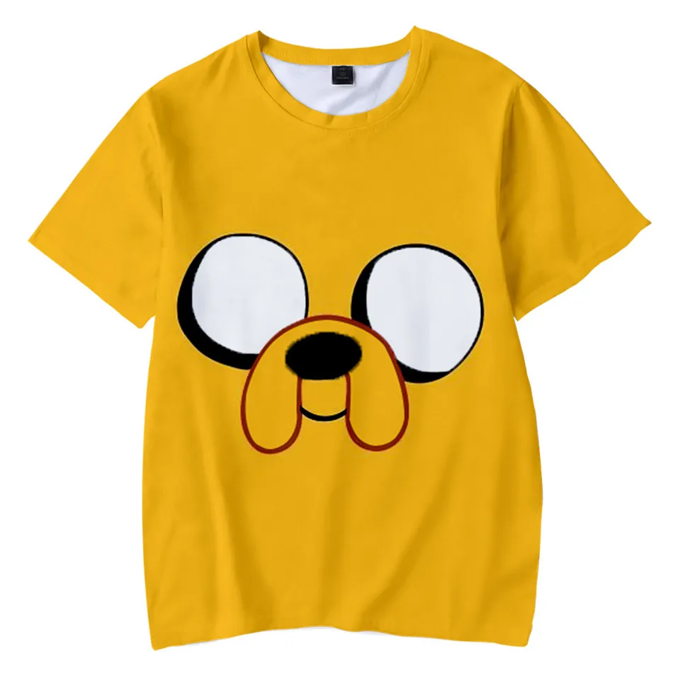 Time Finn And Jake Camiseta 3D con cara de perro para niño, ropa ...
