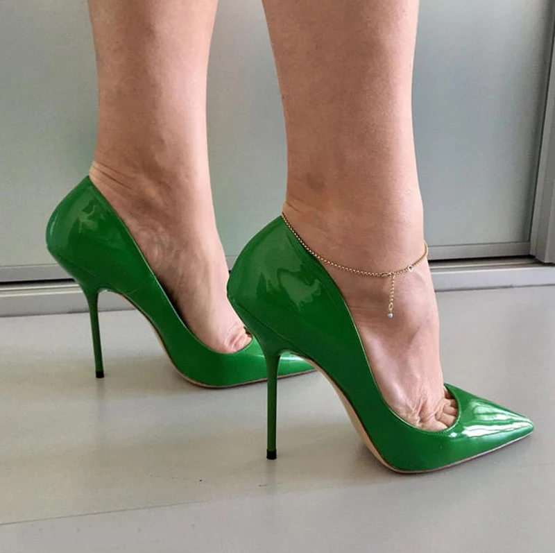 Size-34-45-Thin-Heels-Mirror-Parent-Leather-Classical-Design-Women-High ...