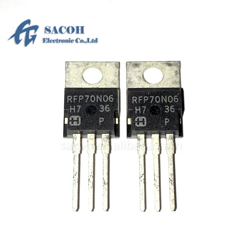 MOSFET de potencia, nuevo, Original, 10 unidades/lote, RFP70N06, 70N06 ...