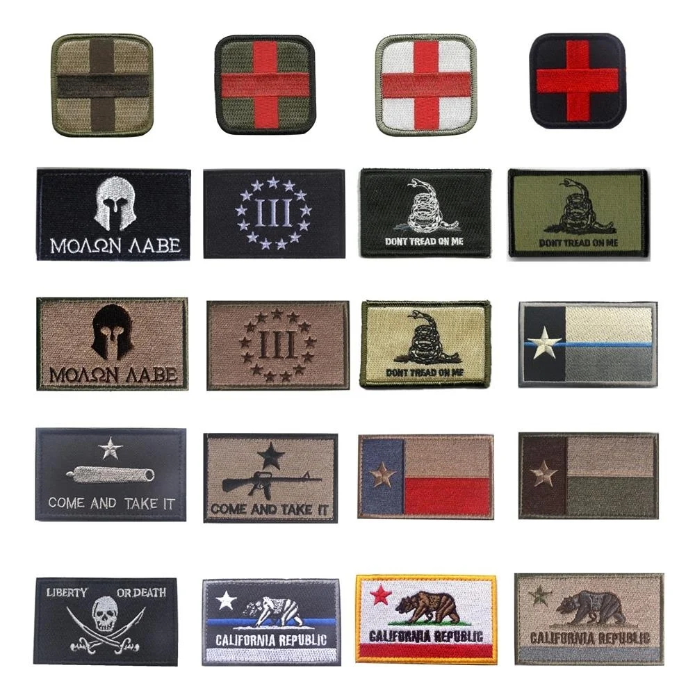 Remendo bordado medic texas califórnia punisher crânio militar para ...