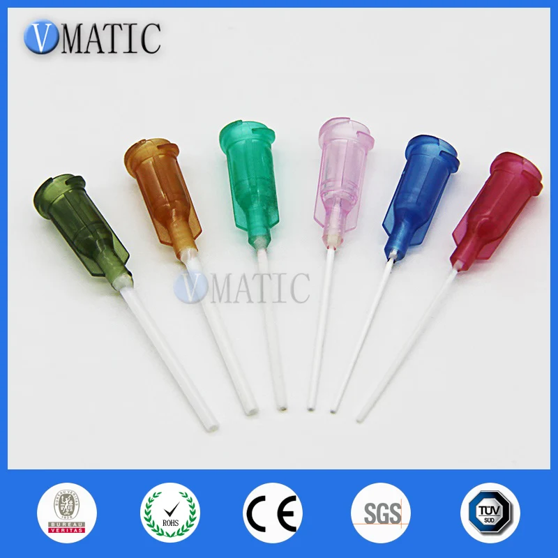 14-25G 1 Inch Protecting Glue Dispensing Tips Plastic Syringe Needle 1 ...