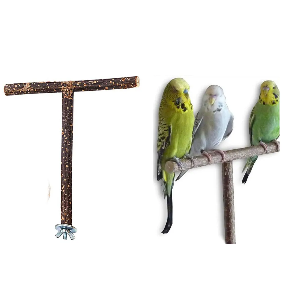 Parrot Perch Stick Birds Standing Proach Aids/Approach Rods Shape Wood ...