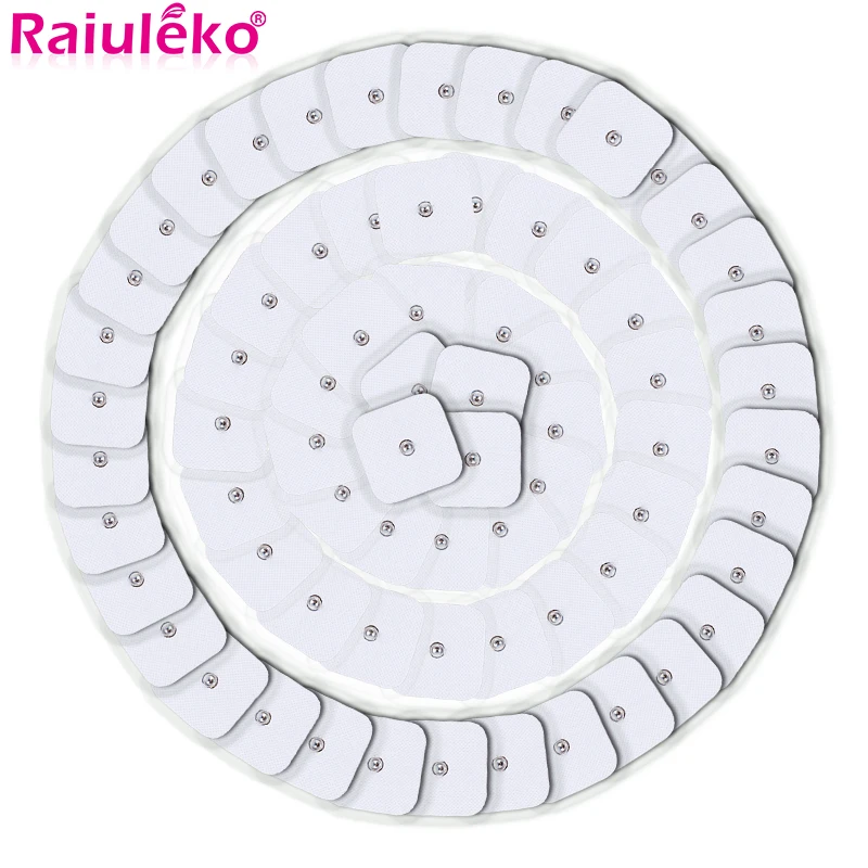 100/50Pcs White Electrode Pads Physiotherapeutic Patches Replacement ...