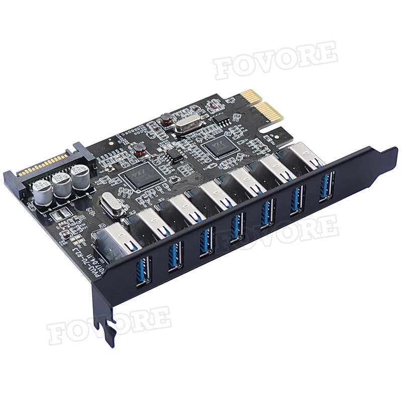 FOVORE Карта расширения USB 3.0 7 портов | AliExpress