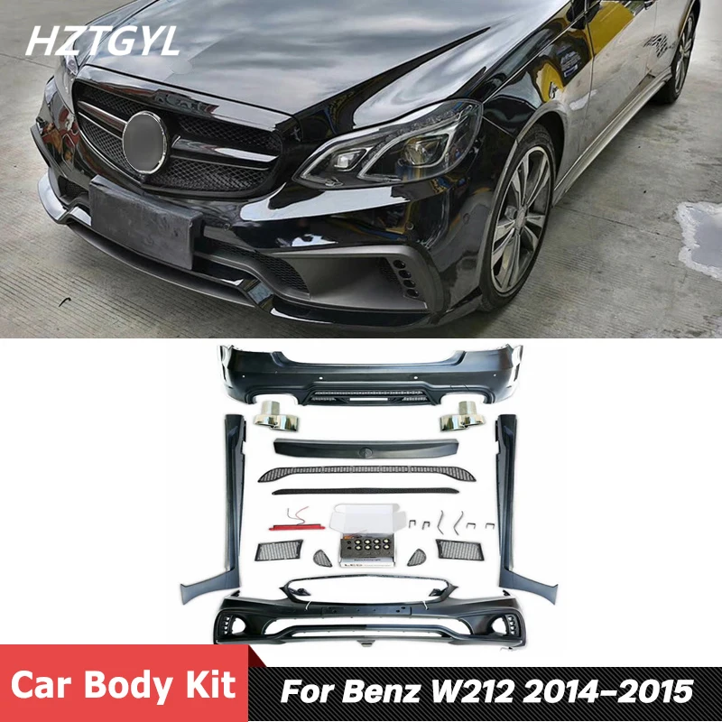 PP-Unpainted-Car-Body-Kit-Front-Rear-Bumper-Side-Skirts-Spoiler-For ...