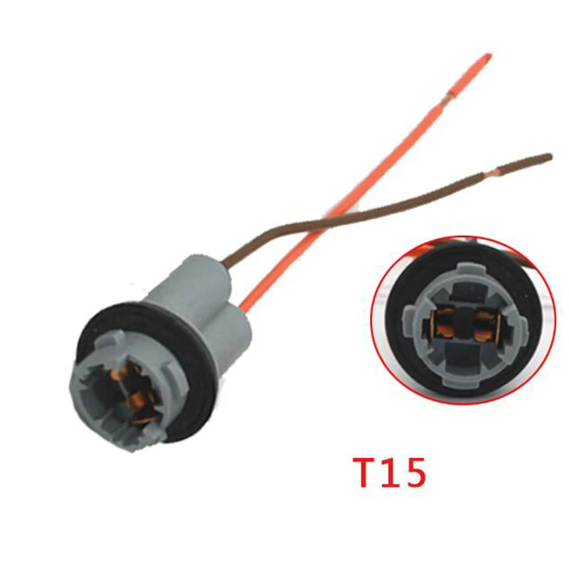 1PC Car T15 LED Bulb Connector W5W Car Lamp Cable Auto Bulb Wire Light ...