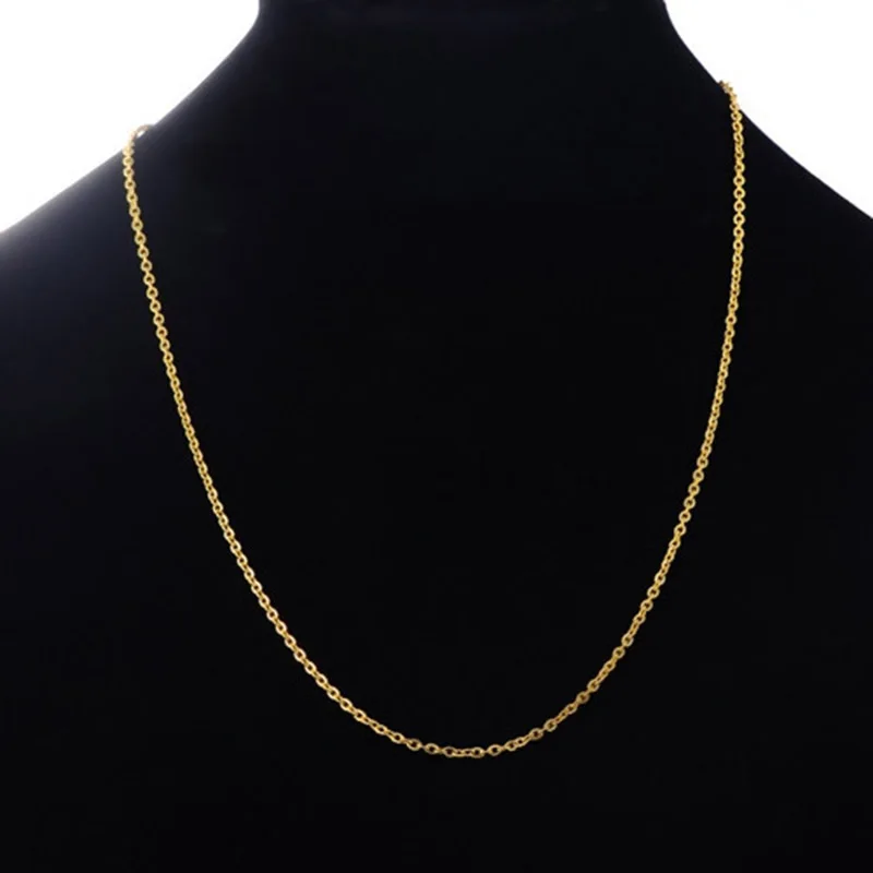 Collier à longue chaîne en acier inoxydable 304, 1 pièce de 60cm de ...