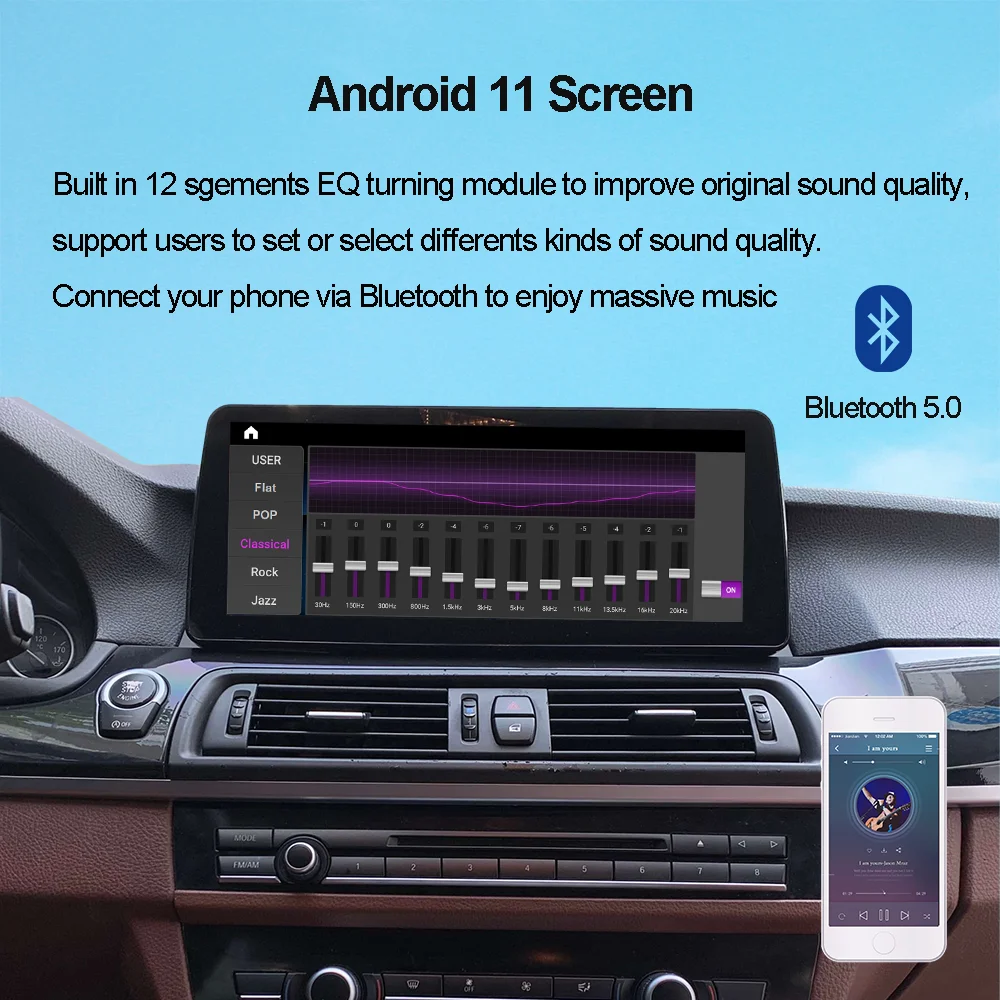 For BMW X5 X6 CCC CIC NBT Android 11 Stereo Head Unit – Road Top