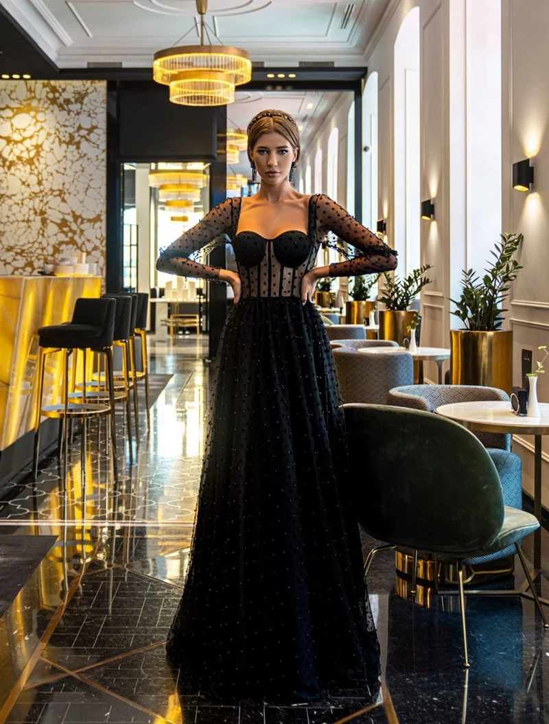 Black And Gold Corset Prom Dresses