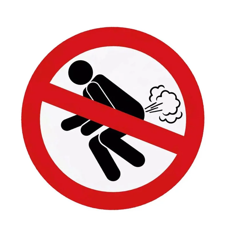 S50250-10-13-15-17CM-Personality-PVC-Decal-Funny-No-Farting-Sign ...