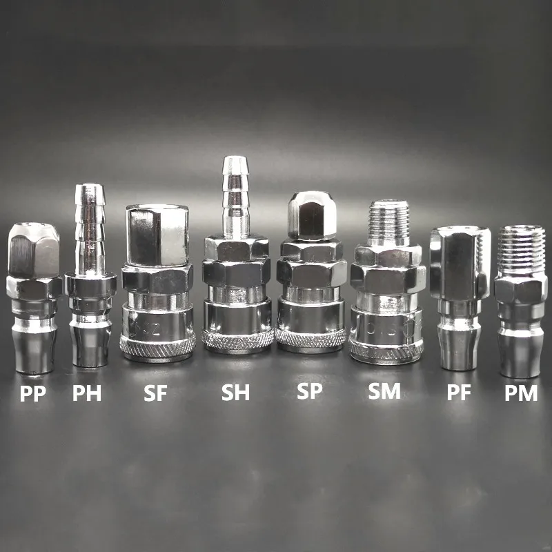 C-Type-Pneumatic-Fitting-Quick-Connector-Air-Compressor-Coupler-Adapter ...