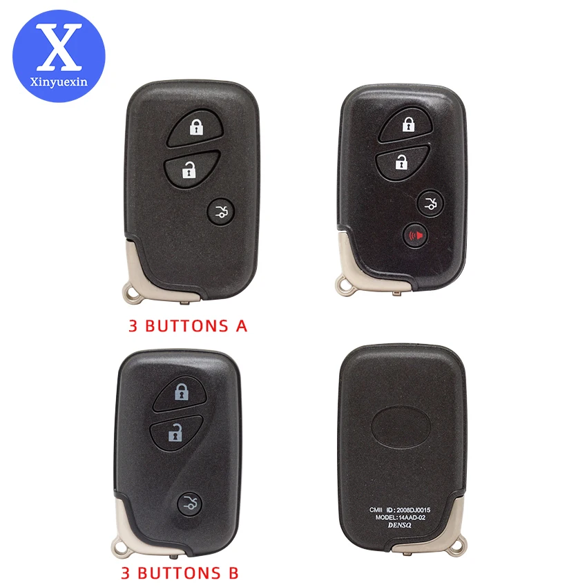 Xinyuexin 3 4 Buttons Smart Remote Key Case Fob For Lexus Is250 Is350 ...