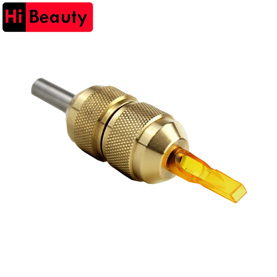 25mm Copper Tattoo Grip Handle Tube Auto-Lock Tattoo Machine Grip Anti ...