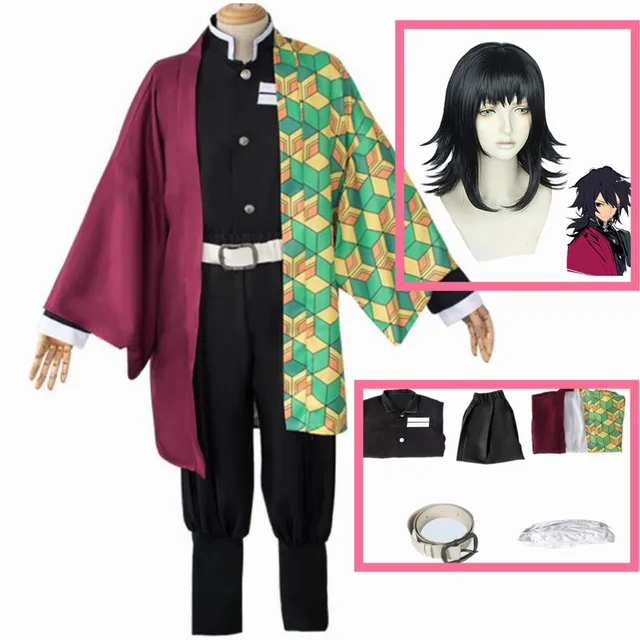 Kid's Demon Slayer Kimetsu no Yaiba Tomioka Giyuu Cosplay Costume ...