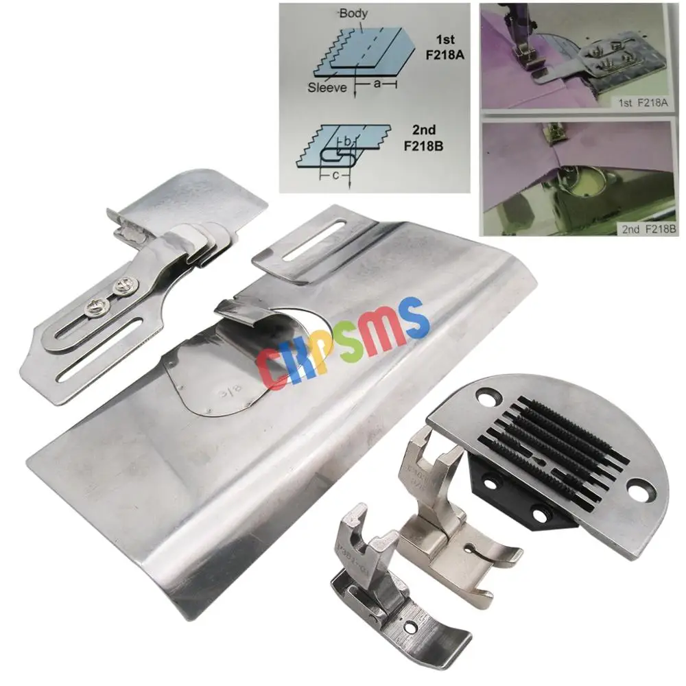 1SET-F218-SINGLE-NEEDLE-SLEEVE-ATTACHMENT-Compatible-with-JUKI-BROTHER ...