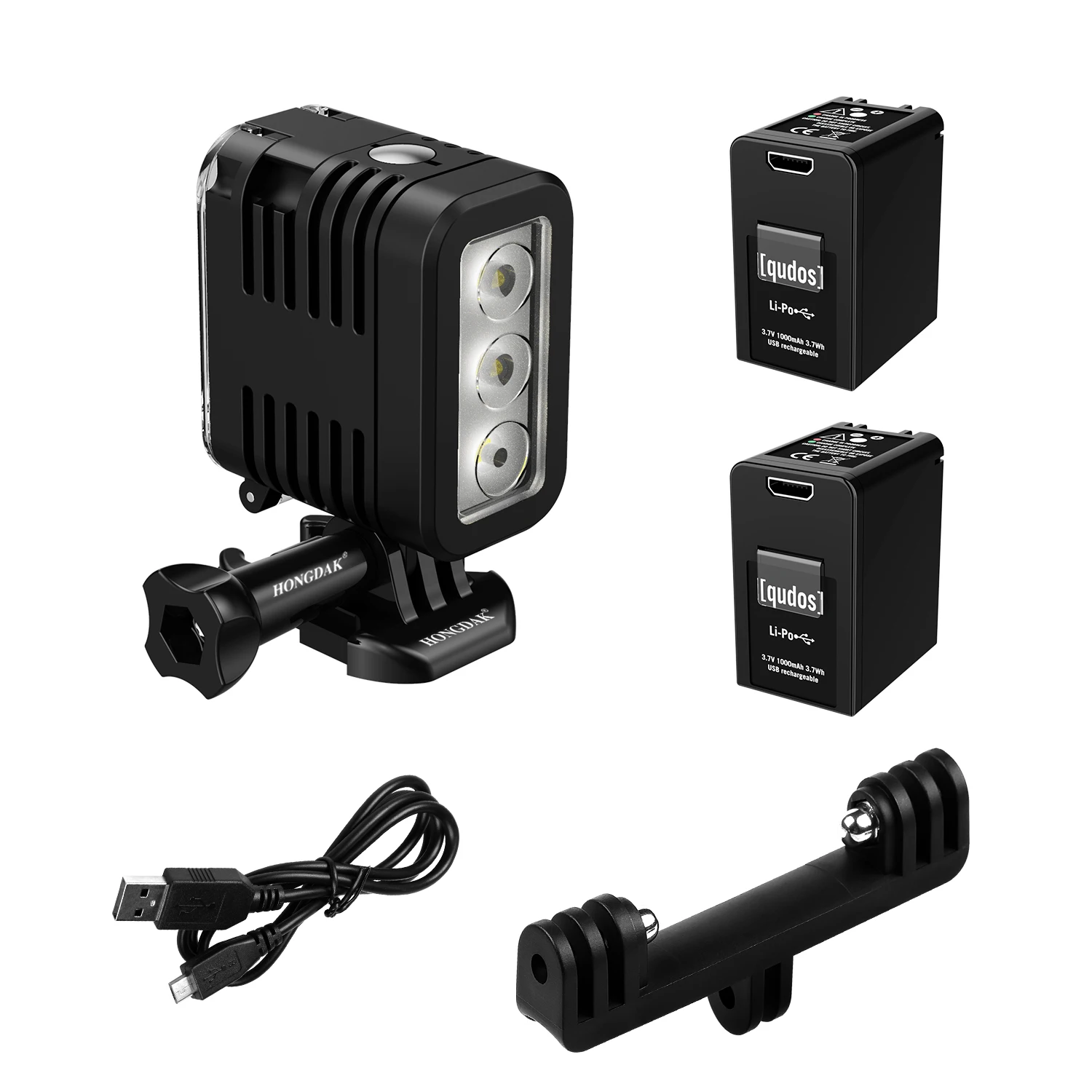 HONGDAK 45 Meters Waterproof Video Light Diving LED Spot Lamp for Gopro ...