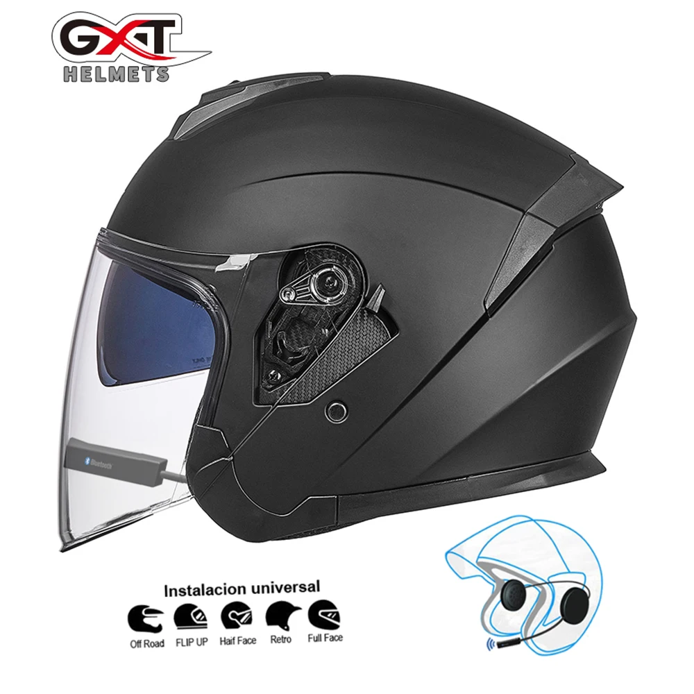 GXT Bluetooth Motorcycle Helmet Headset Biker Moto Helmet Earphone ...