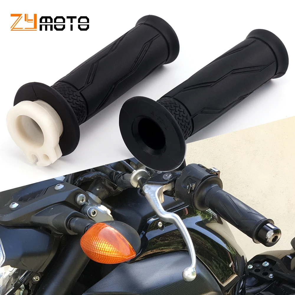 22MM-7-8-Handlebar-Motorcycle-Handle-Bar-Grips-For-YAMAHA-YZF-R1-R6-FZ6 ...