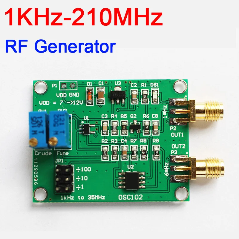 1KHz-210MHz-Adjustable-RF-generator-module-FOR-FOR-RF-Pulse-signal ...