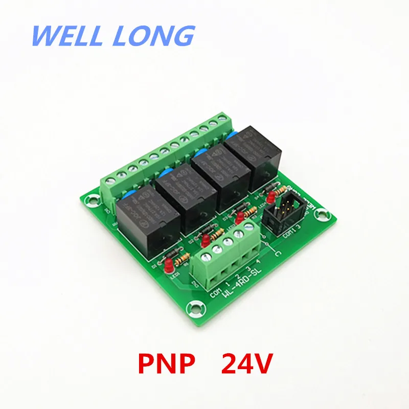 4 Channel PNP Type 24V 15A Power Relay Interface Module,HF JQC 3FF 24V ...