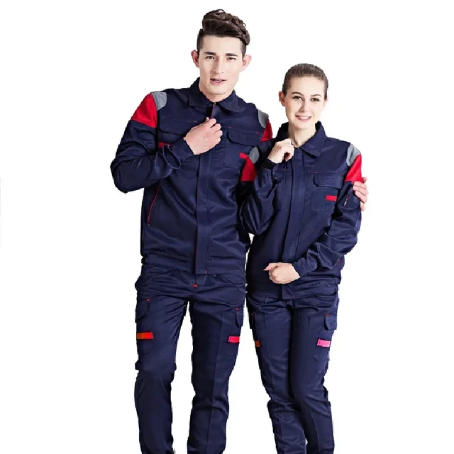 Working suits workwear clothes men women long sleeves workmen work ...