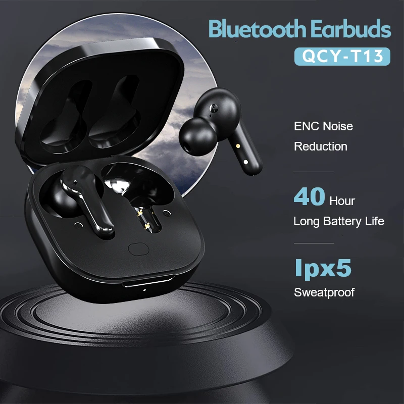 Audífonos Inalámbricos QCY T13 Bluetooth 5.1 TWS 4 Micrófonos ENC HD | Marketmex