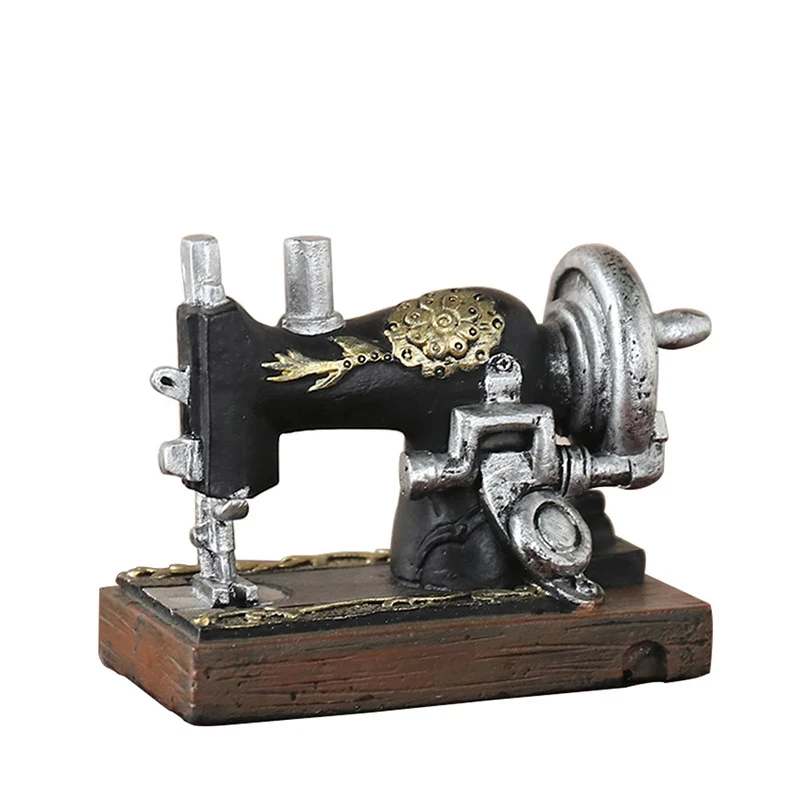 Modern Home Office Decor Crafts Nordic Creative Resin Sewing Machine ...