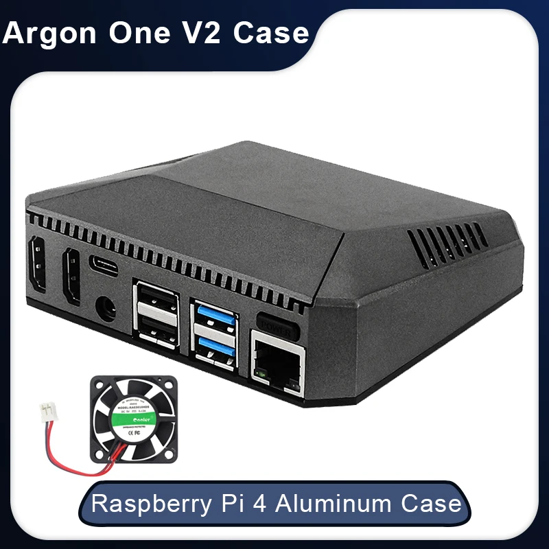 Raspberry Pi 4 Model B Argon One V2 Case Aluminum Case Removable GPIO ...