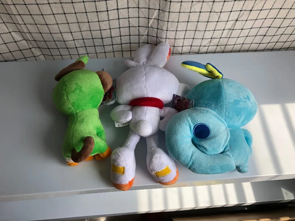 Sobble Scorbunny Grookey Cartoon Elf Pokemon Figure Plush Soft Stuffed ...