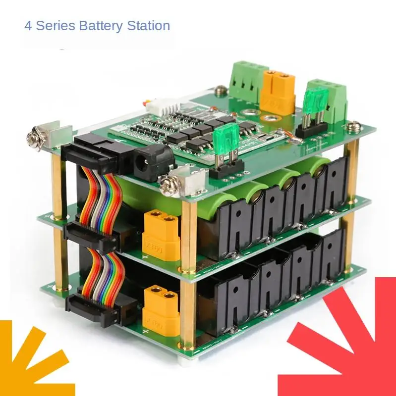 Diy 16.8v Solder-free 4-string 18650 Lithium Battery Management System ...