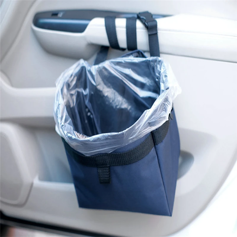 Portable Folding Oxford Cloth Waterproof Car Garbage Bag Bin Vehicle ...