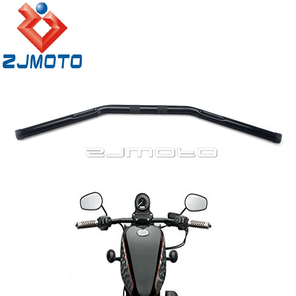 1" Zero Drag Bar Handlebar For Harley Sportster Xl1200 Xl883 Forty ...