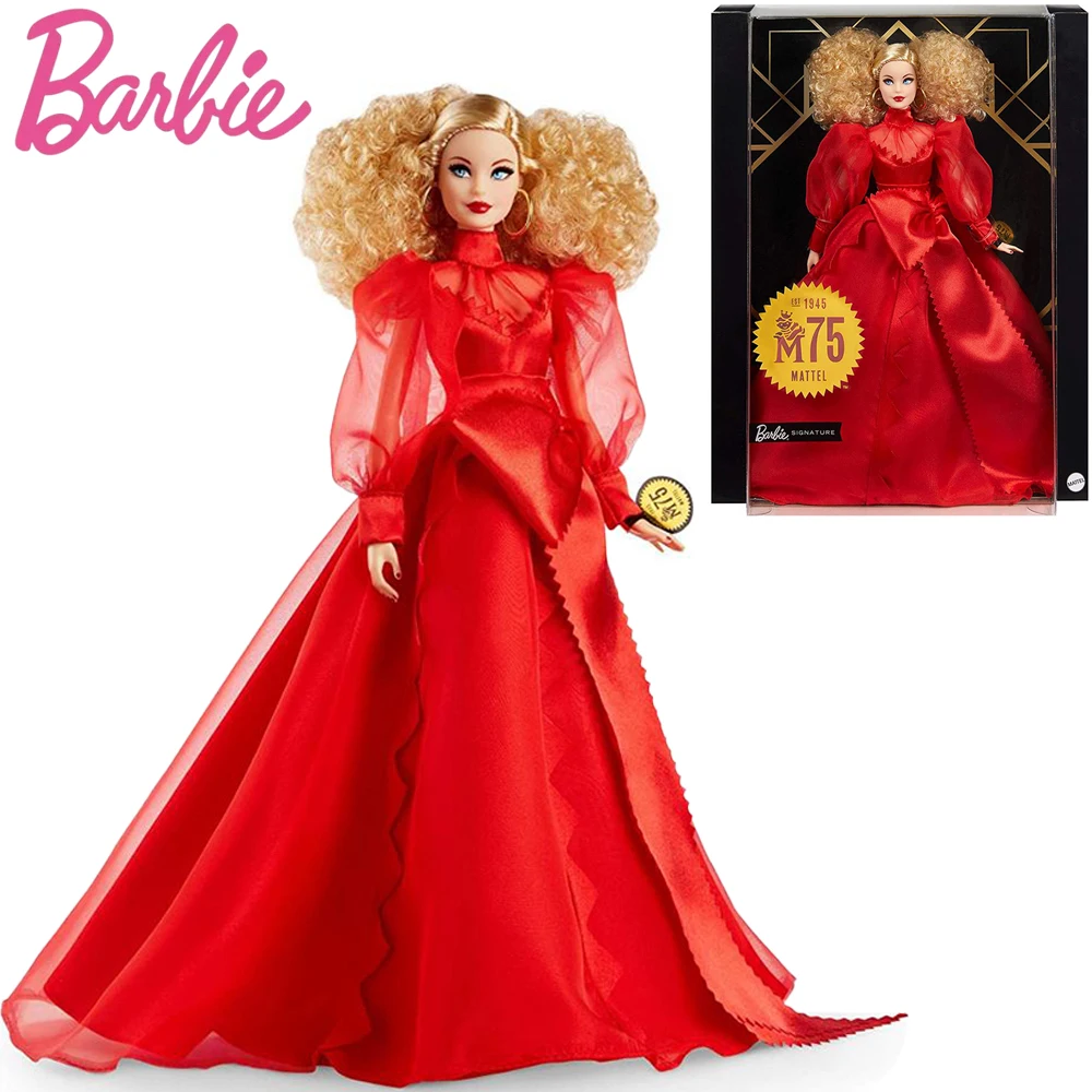 Barbie Original Barbie Collector Mattel 75Th Aniversário Boneca Vestido ...