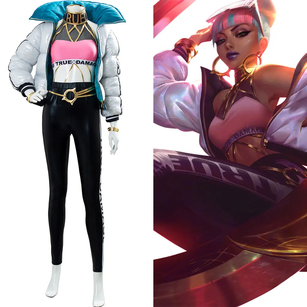LOL Cosplay TRUE DAMAGE Qiyana Cosplay Costume Empress of the Elements ...