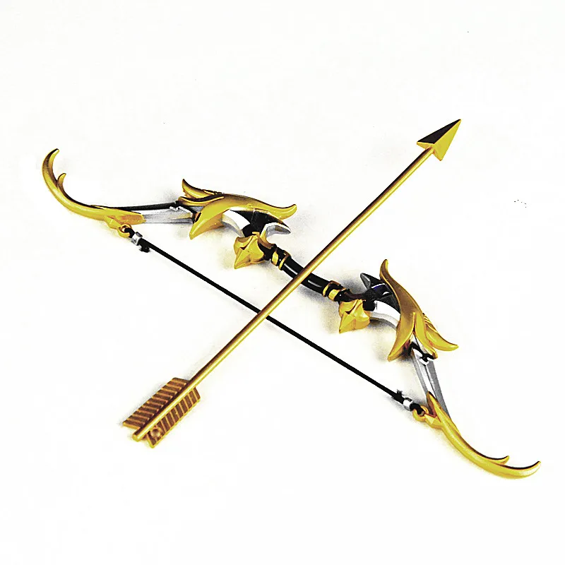 Gold Bow And Arrow Weapon